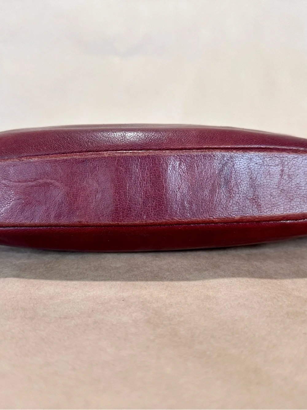 Sabiha | Bags | Vintage Sabiha Leather Boutique Oxblood Burgundy Frame ...